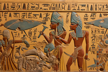 古埃及历史壁画高清图片下载-正版图片600966143-摄图网