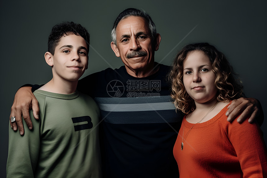 站在一起的和睦家庭高清图片下载-正版图片600972102-摄图网