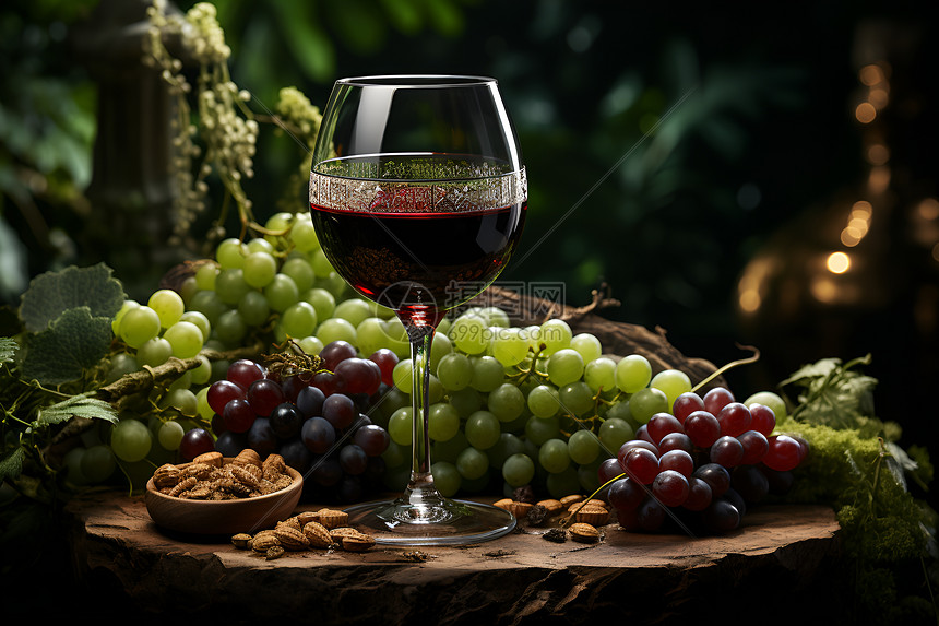 美酒与美食高清图片下载-正版图片600998532-摄图网