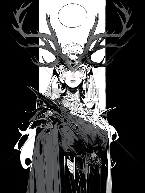 战士女祭司插画图片下载 正版图片601012582 摄图网
