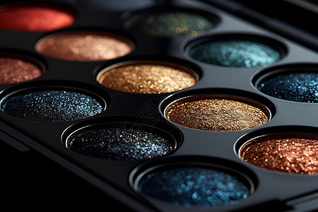 奢华的眼影盘高清图片下载-正版图片601026349-摄图网