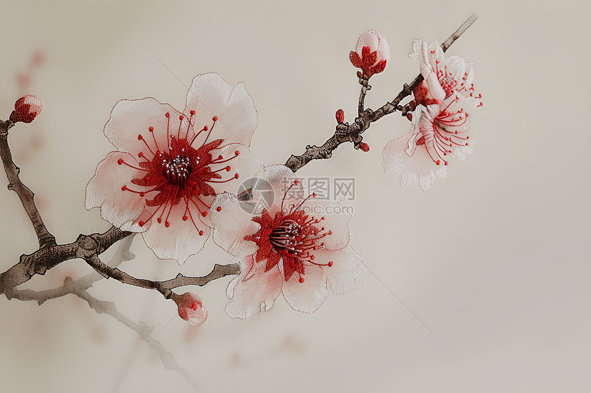 绽放的梅花高清图片下载-正版图片601047573-摄图网