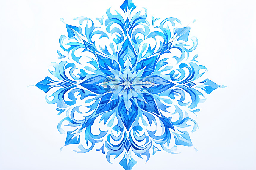 精致冰雪图案插画图片下载-正版图片601047760-摄图网