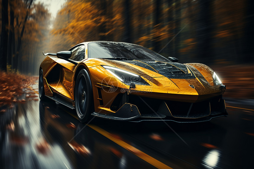 飒爽跑车图片素材-正版创意图片601060398-摄图网