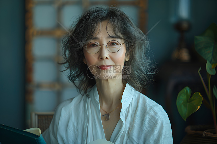 中老年女教师高清图片下载-正版图片601110269-摄图网