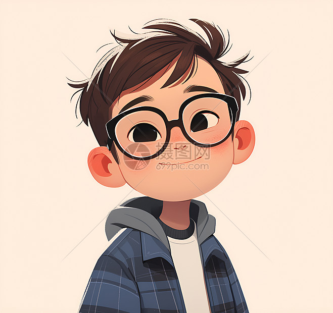可爱的卡通男孩插画图片下载-正版图片601111650-摄图网