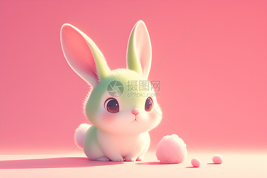可爱的小兔子插画图片下载-正版图片601130153-摄图网