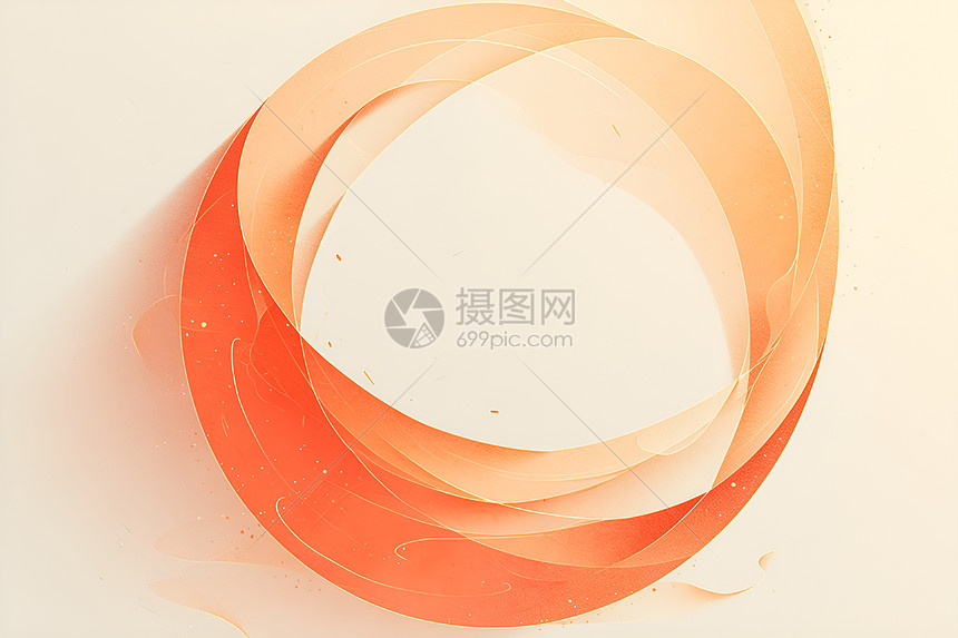 红色的莫比乌斯环插画图片下载-正版图片601135404-摄图网