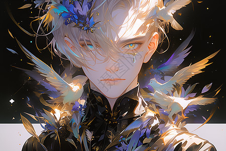 帅气的动漫男子插画图片下载-正版图片601165078-摄图网