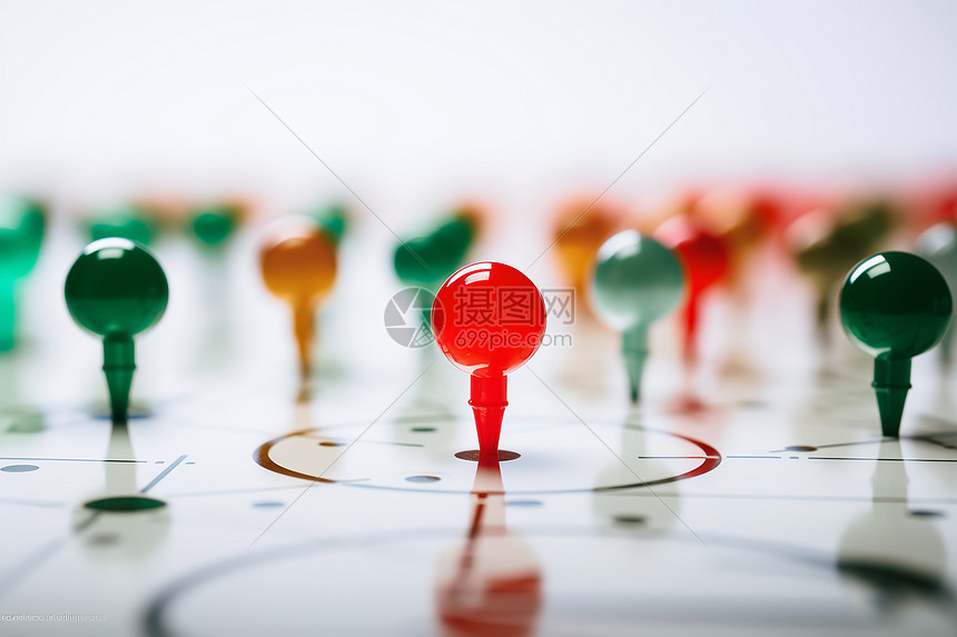 彩色的图钉高清图片下载-正版图片601166690-摄图网