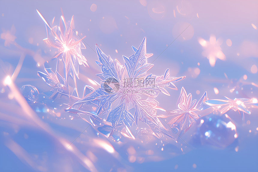 冰雪梦幻背景插画图片下载-正版图片601169267-摄图网