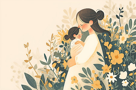 母亲的爱插画图片下载-正版图片601178526-摄图网