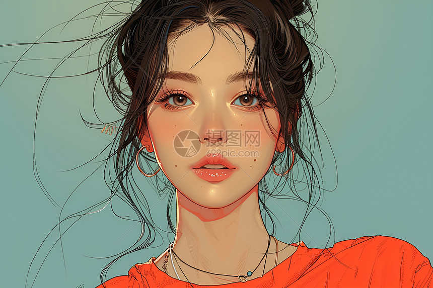 时尚女孩的插画插画图片下载 正版图片601190232 摄图网