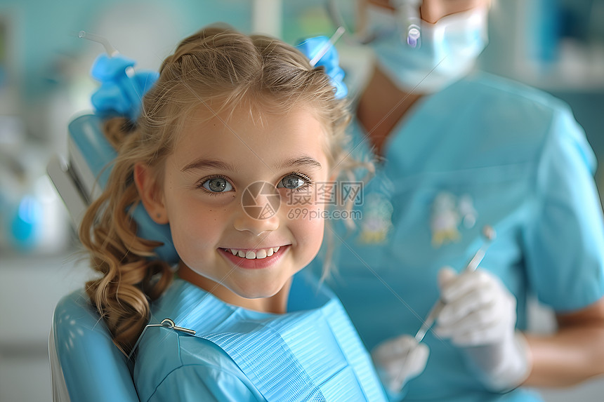 看牙的小女孩高清图片下载-正版图片601193051-摄图网