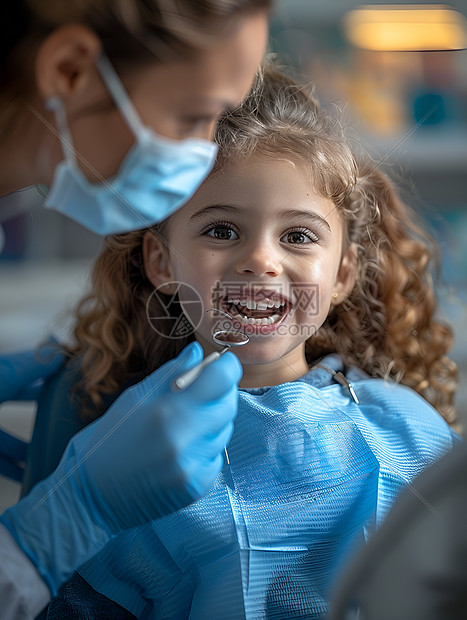 看牙的女孩高清图片下载-正版图片601194722-摄图网