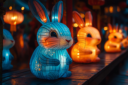 传统兔子灯笼图片_传统兔子灯笼素材图片大全_摄图网