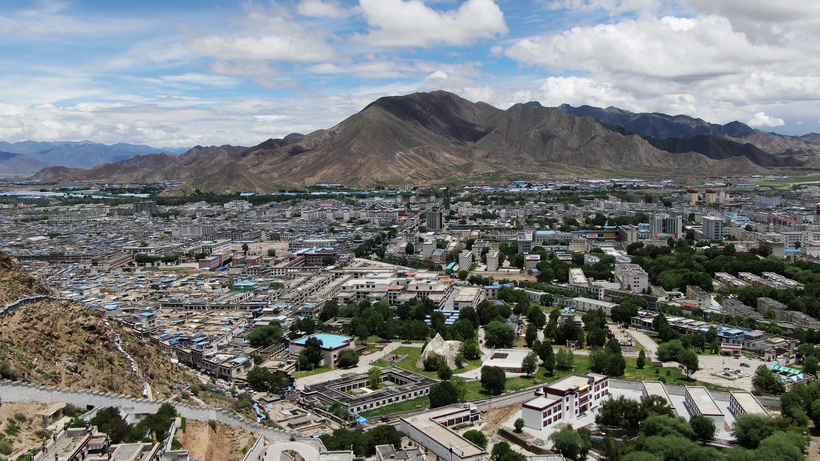 航拍日喀则城市全景mp4格式视频下载_正版视频编号103473-摄图网