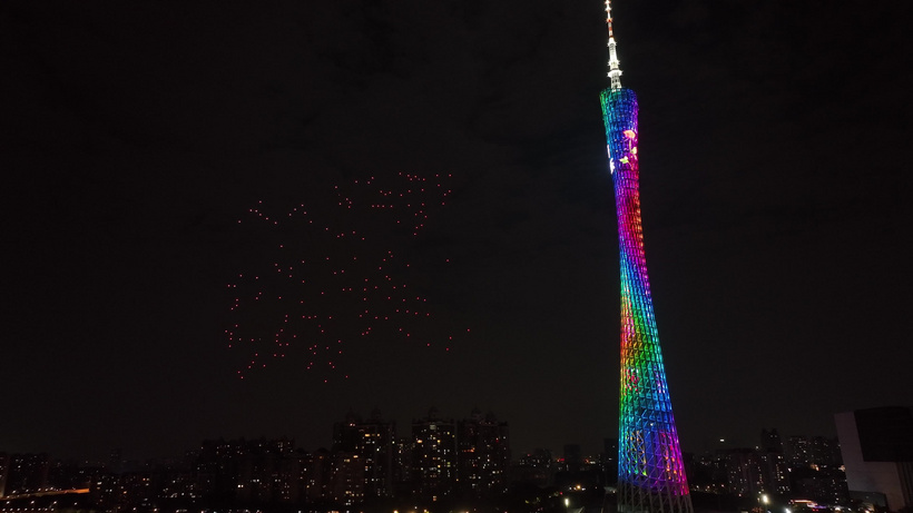 4k广州海心沙中秋无人机表演mov格式视频下载_正版视频编号3945988-摄图网