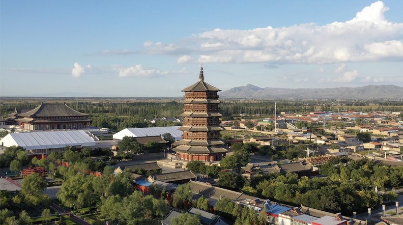 山西应县木塔航拍4K视频mp4格式视频下载_正版视频编号119865-摄图网