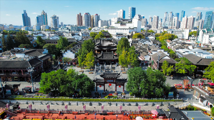 4K航拍南京5A景区夫子庙孔庙mp4格式视频下载_正版视频编号2801887-摄图网