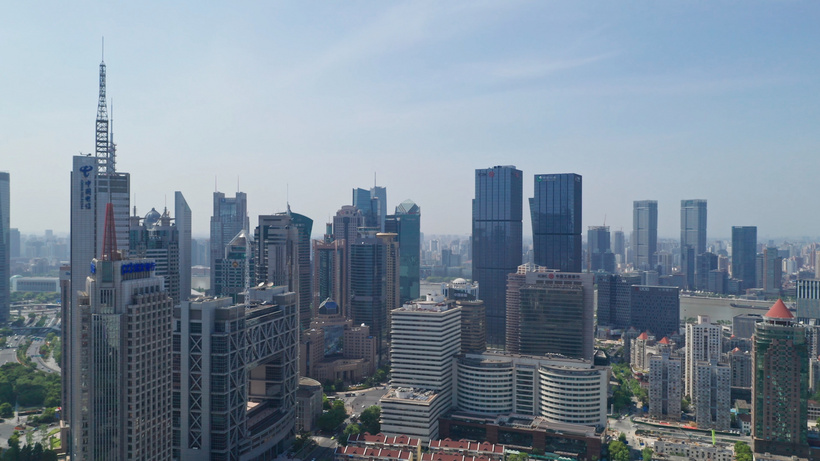 上海陆家嘴城市天际线mov格式视频下载_正版视频编号188496-摄图网