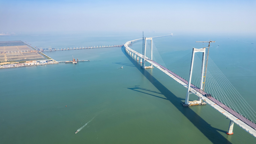 8K中山深圳连接通道跨海大桥深中通道延时mp4格式视频下载_正版视频编号4027059-摄图网