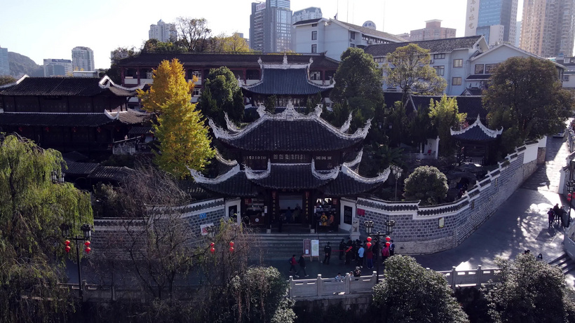 4K航拍贵阳翠微园MP4格式视频下载_正版视频编号3522153-摄图网