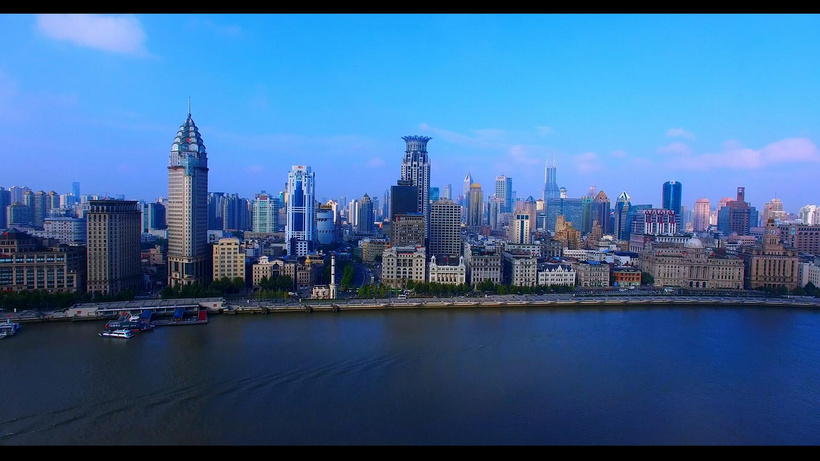 上海外滩黄浦江航拍mov格式视频下载_正版视频编号77129-摄图网