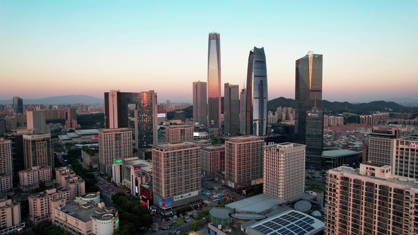 4k航拍东莞CBD第一商圈高楼大厦mp4格式视频下载_正版视频编号4086152-摄图网