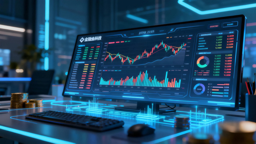 金融科技交易数据分析办公环境展示mp4格式视频下载_正版视频编号4948248-摄图网