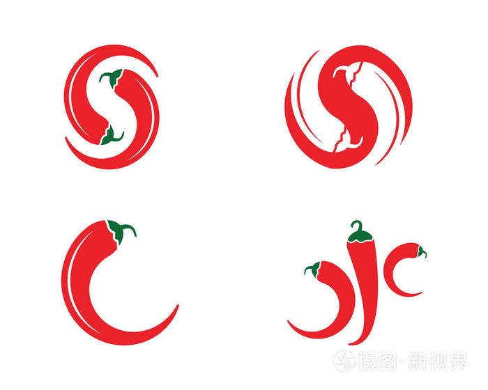辣椒 logo 模板矢量图标插画设计插画-正版商用图片010bdb-摄图新视界