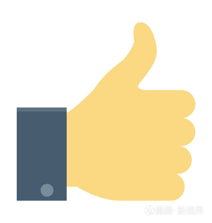 竖起大拇指矢量图标插画-正版商用图片02xklq-摄图新视界