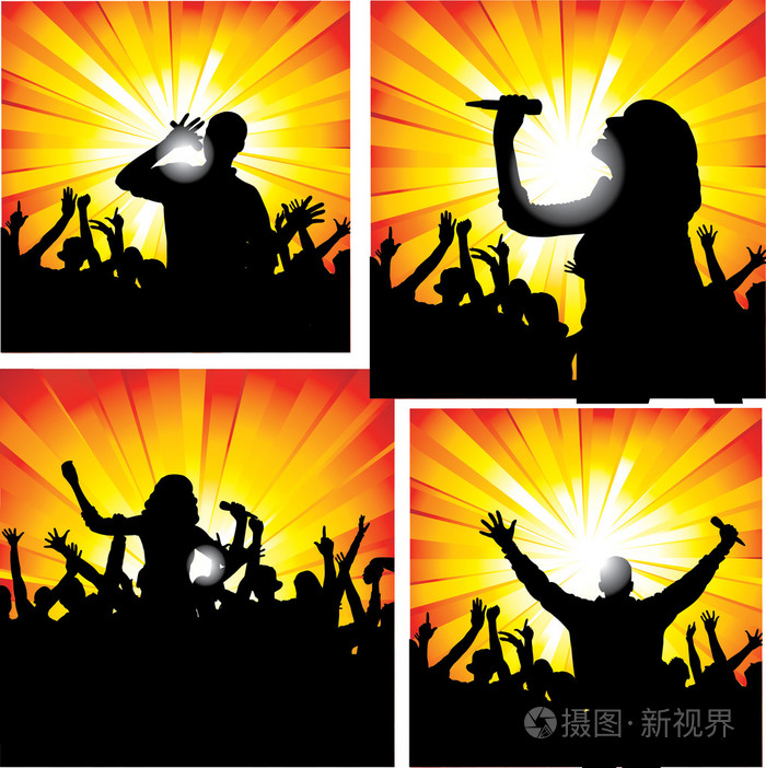 唱歌插画-正版商用图片037phu-摄图新视界