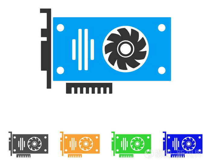 视频 Gpu 卡矢量图标插画-正版商用图片03lsn0-摄图新视界