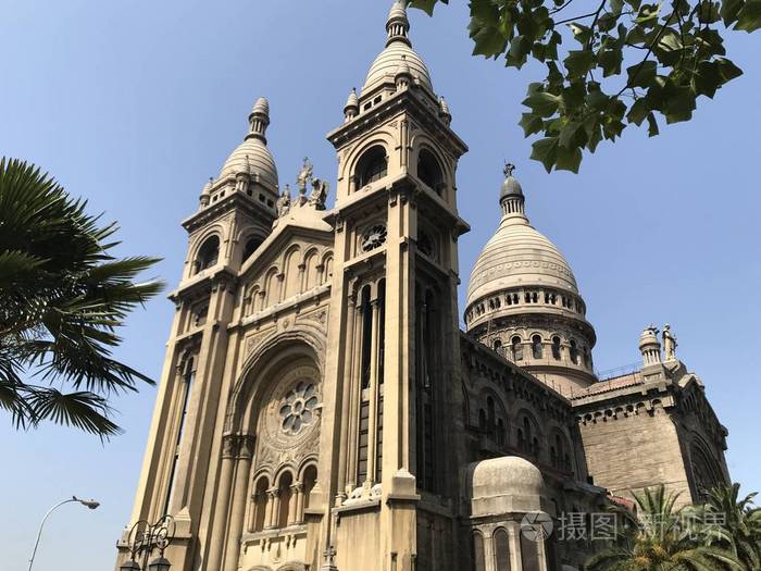 智利圣地亚哥古建教堂 architcture照片-正版商用图片03n3ps-摄图新视界