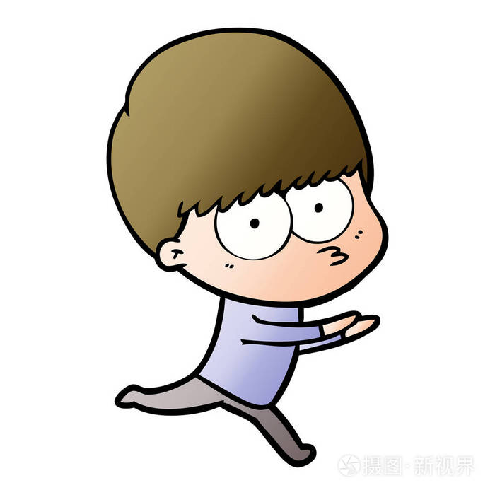 神经卡通男孩的矢量例证插画-正版商用图片0817uk-摄图新视界