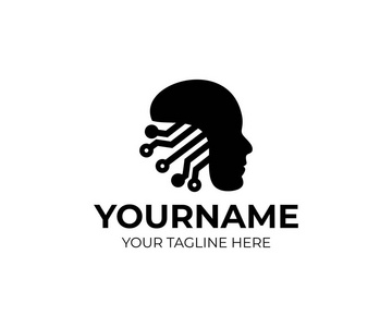 人工智能logo图片-人工智能logo素材-人工智能logo插画-摄图新视界