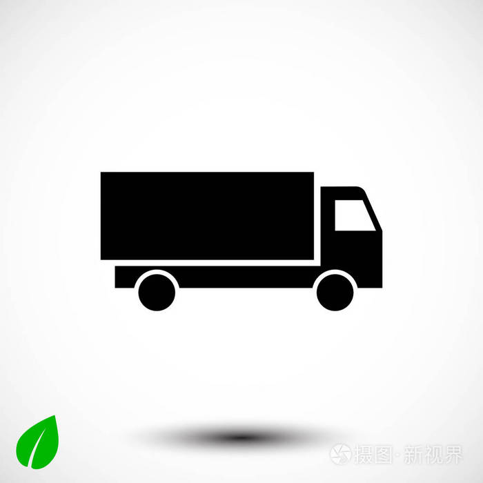 卡车图标矢量插画-正版商用图片0ccvir-摄图新视界