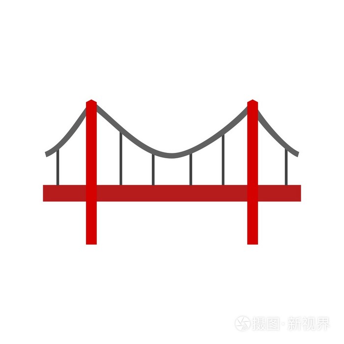 桥梁建筑图标插画-正版商用图片0ckm52-摄图新视界