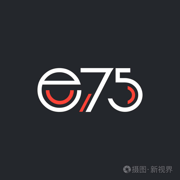 数字标识 E75插画-正版商用图片0davy7-摄图新视界