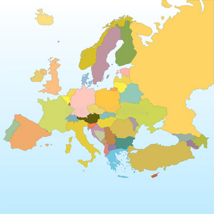 欧洲地图矢量图素材图片_欧洲地图矢量图图片素材下载_摄图新视界