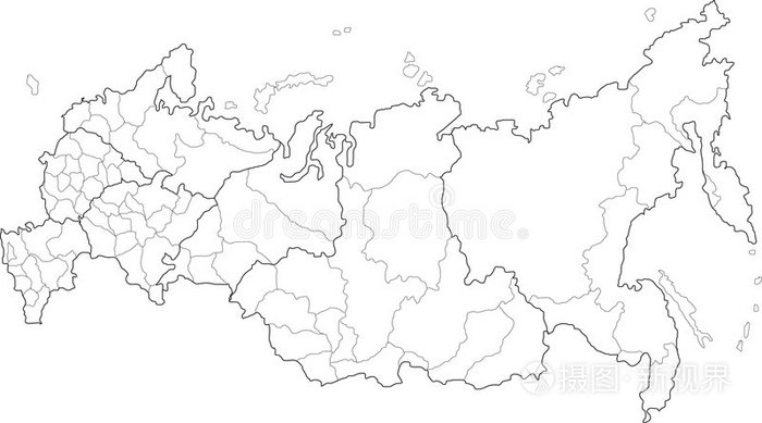 俄罗斯地图插画-正版商用图片0hoaza-摄图新视界