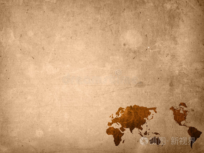 世界地图复古艺术品插画-正版商用图片0i61d5-摄图新视界