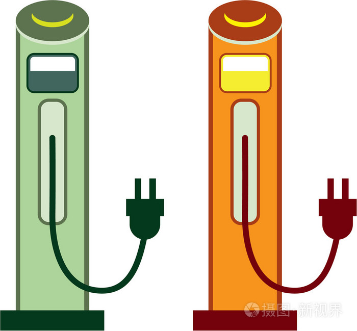 充电站矢量插画-正版商用图片0ndc2u-摄图新视界