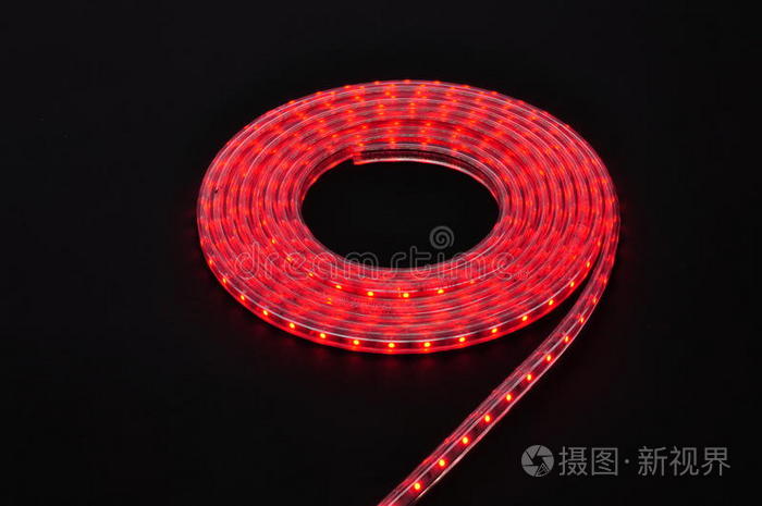 红光led灯带led灯带防水红光led灯带照片-正版商用图片0nt5y9-摄图新视界