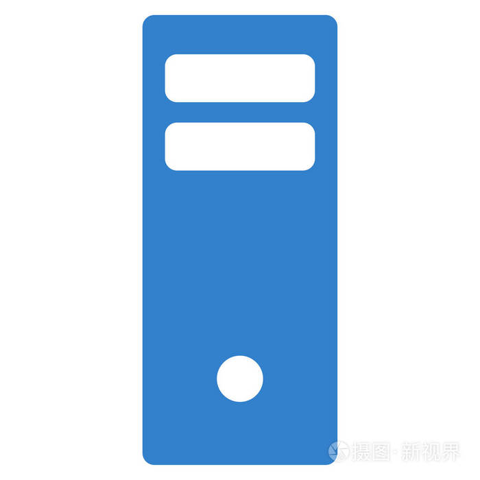 服务器主机平面矢量图标插画-正版商用图片0o50ql-摄图新视界