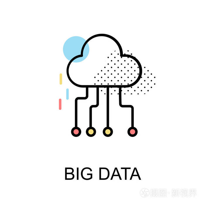 大数据 Icon.Vector 图示插画-正版商用图片0omw1k-摄图新视界