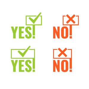 yes和no图片-yes和no素材-yes和no插画-摄图新视界