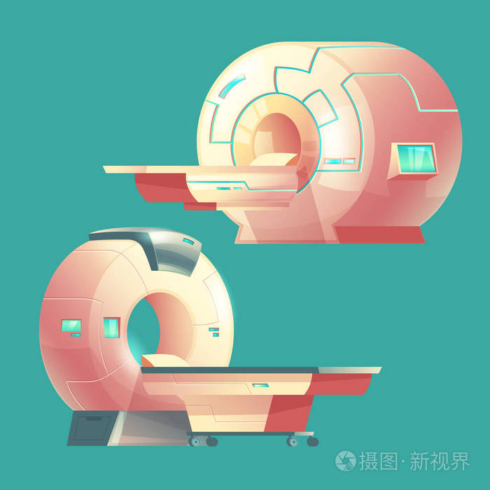 矢量卡通 Mri 扫描, 磁共振成像插画-正版商用图片0ppjdp-摄图新视界