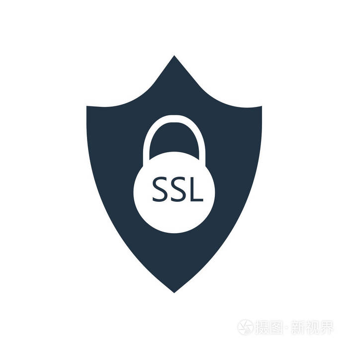 ssl 图标矢量在白色背景下隔离, ssl 透明符号插画-正版商用图片0rggj5-摄图新视界